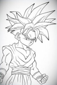 Gohan para Colorear | Dragon Ball | PDF Gratis