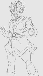 Gohan para Colorear | Dragon Ball | PDF Gratis